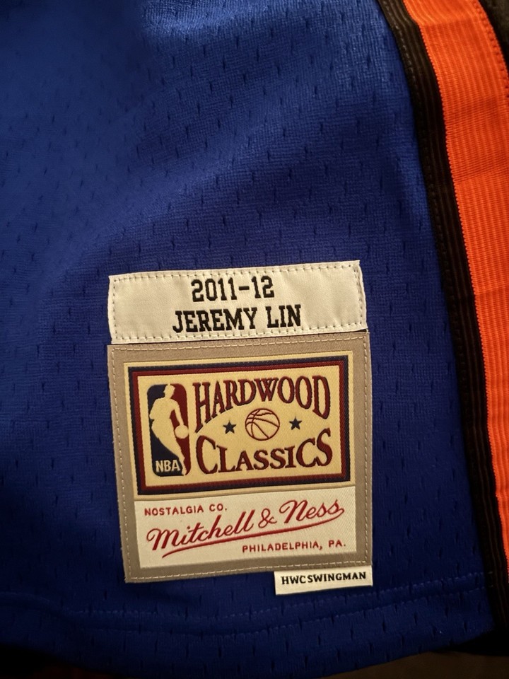 New York Knicks Jeremy Lin #17 Mitchell & Ness 2011/12 NBA Swingman ...