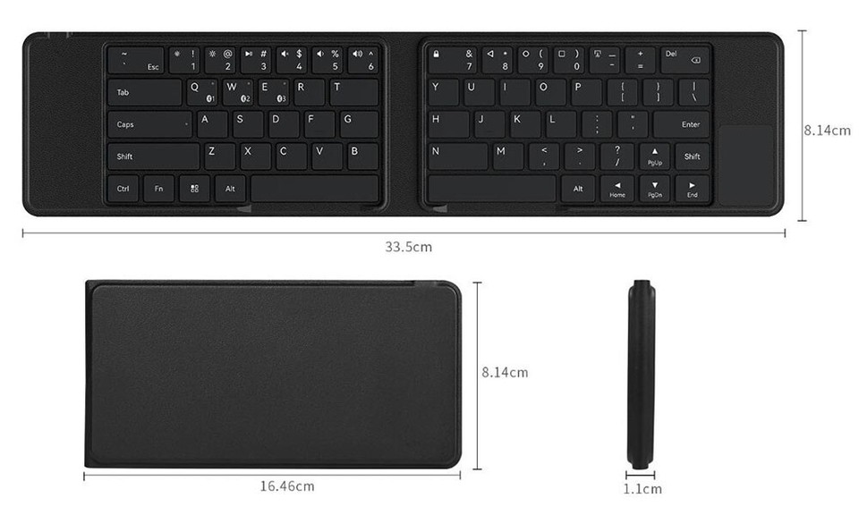BOW Foldable Smart Touch Bluetooth Keyboard For HUAWEI Mate XT Ultimate ...