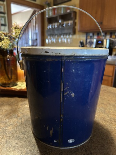 Oldham’s Blue 8# Lard Can Pig Lee’s Summit MO Vintage W/ Handle | eBay