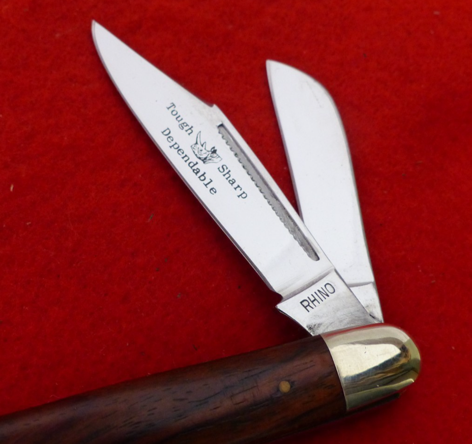 Rhino Japan Made 4" Rosewood 32 Stockman Tough Sharp Dependable Stock ...