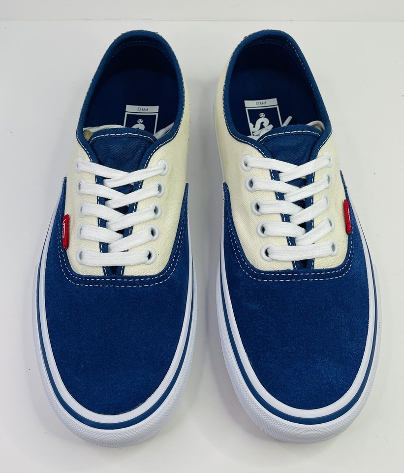 Vans Authentic Pro Blue White Size 7.5 BRAND NEW | eBay