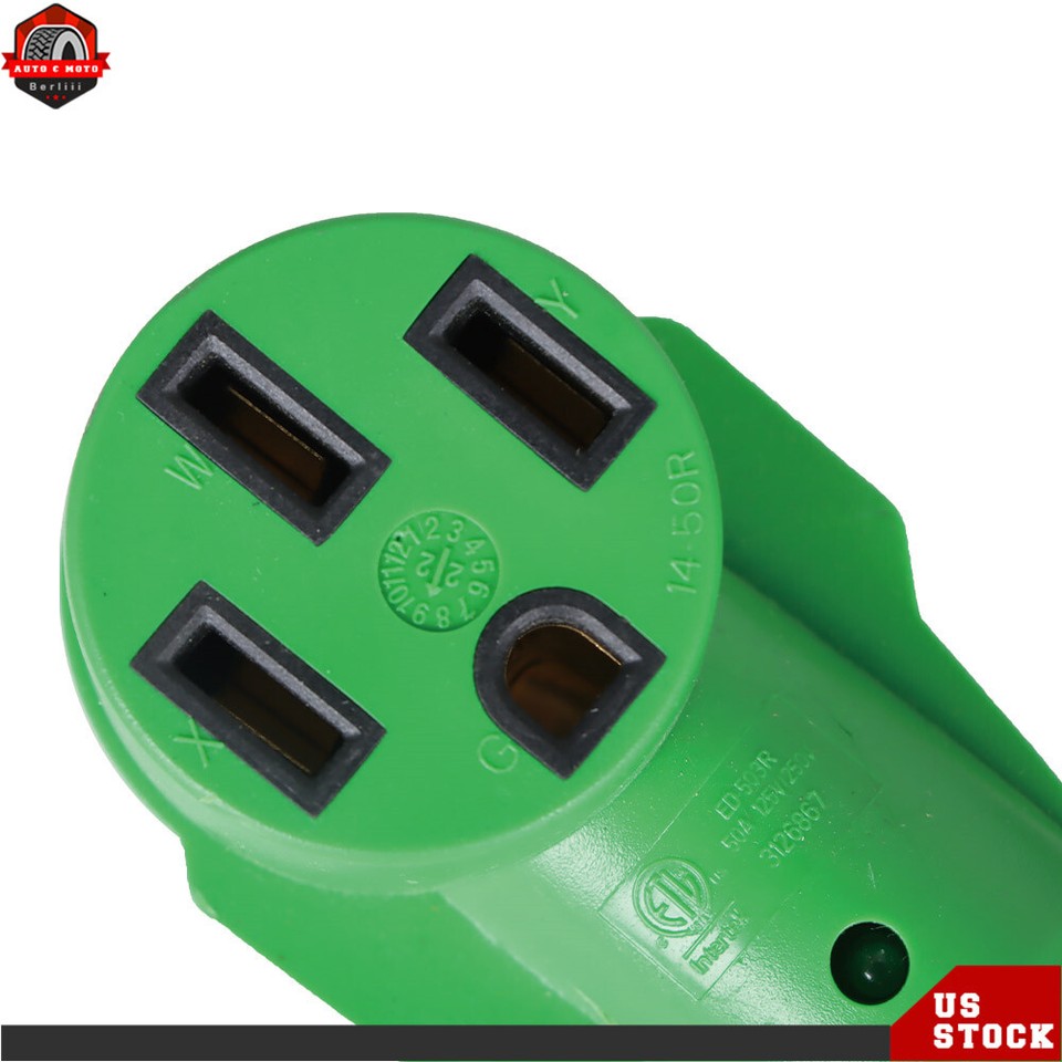 50A RV Power Extension Cord 15/25/30/50FT with LED Light 125/250V NEMA ...