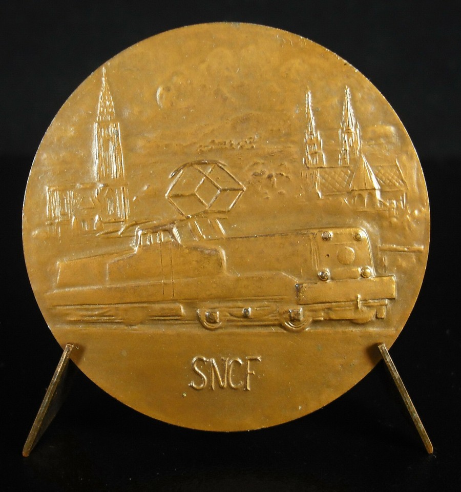 Medal Railway Electrification Strasbourg Basel Switzerland Train 1957 ...
