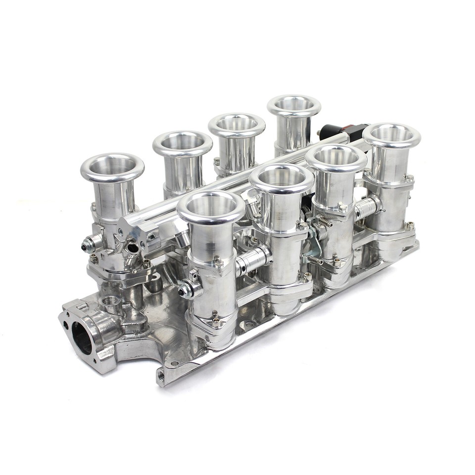 Ford SB 289 302W Downdraft EFI Stack Intake Manifold System Complete ...