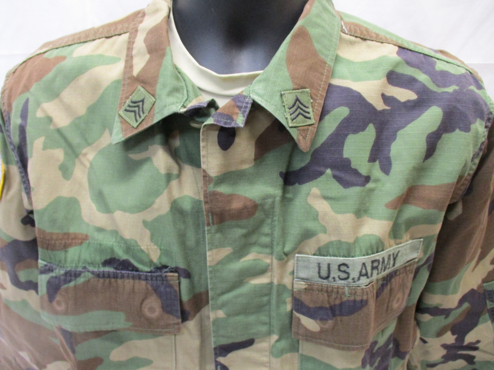 USGI ARMY MILITARY ISSUED WOODLAND BDU BATTLE UNIFORM TOPS M81 SHIRT ...