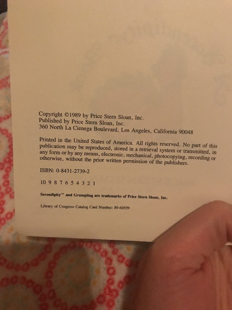 The Grumpling - A Serendipity Book by Stephen Cosgrove c1989 Good ...