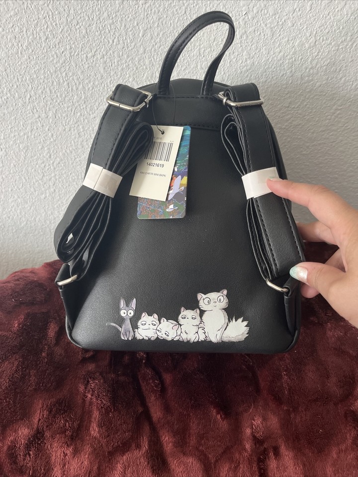 RARE Loungefly Studio Ghibli Kiki Delivery Service Jiji Figural Mini ...