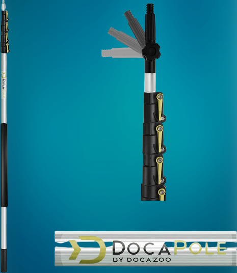 Docazoo DocaPole 6 - 24 foot Extension Multi-Purpose Telescopic Pole ...