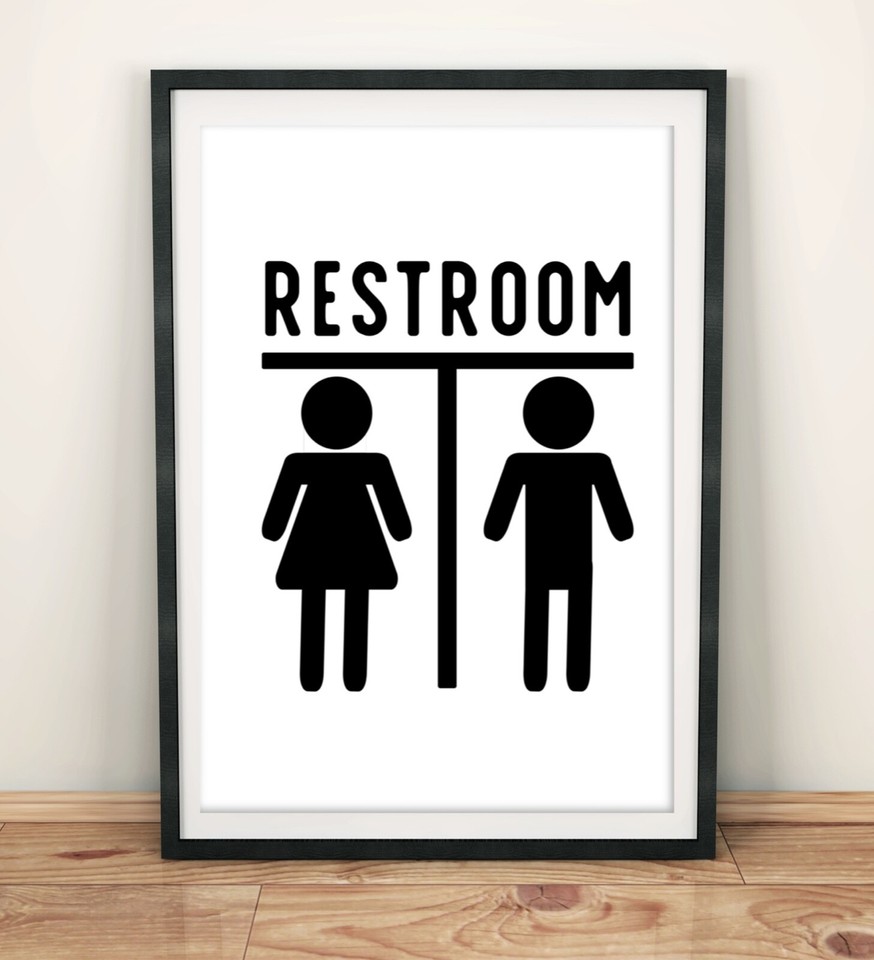 Bathroom Prints Wall Art Poster Toilet Funny Home Picture FINE ART ...