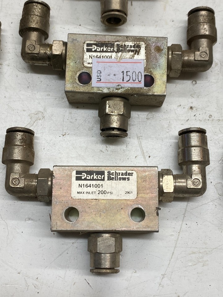 20 Qty - Parker N1641001 Selector Valve (TSC) 200 psi 2901 pneumatic T ...