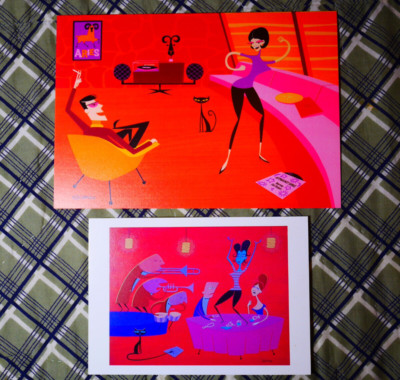 Very Rare 2003 SHAG Josh Agle Show Cards Post card Prints | eBay