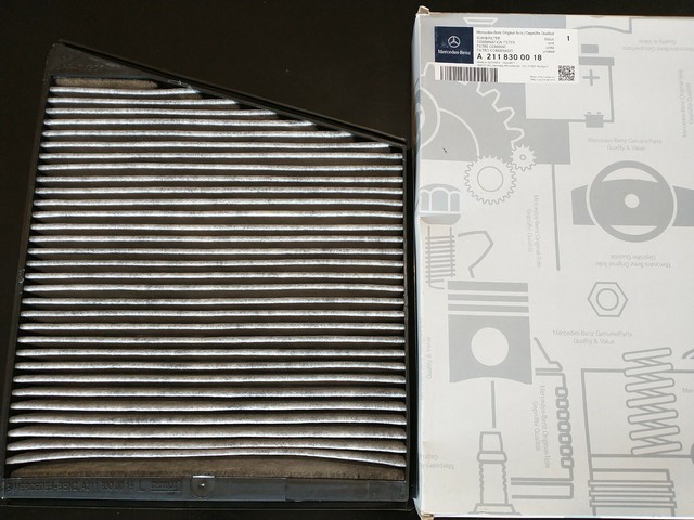 Mercedes-Benz CLS C219 Charcoal Cabin Air Filter A2118300018 Genuine ...