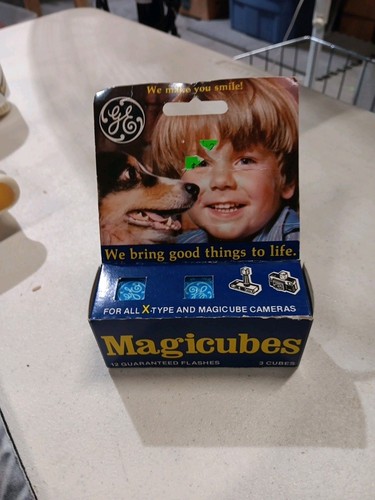 Vintage GE Magicubes Flash Cubes Bulbs 1 Boxes 3 Cubes 12 Flashes | eBay