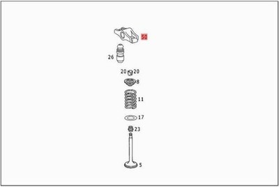 Genuine MERCEDES Rocker arm 2710500533 | eBay