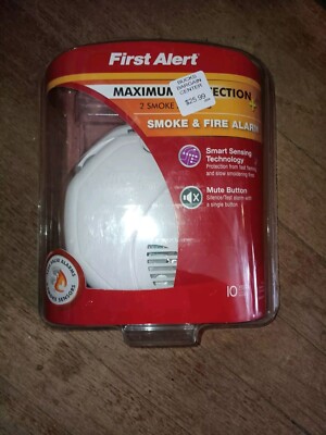 First Alert Smoke Fire Alarm Dual Sensor Maximum Protection Plus ...