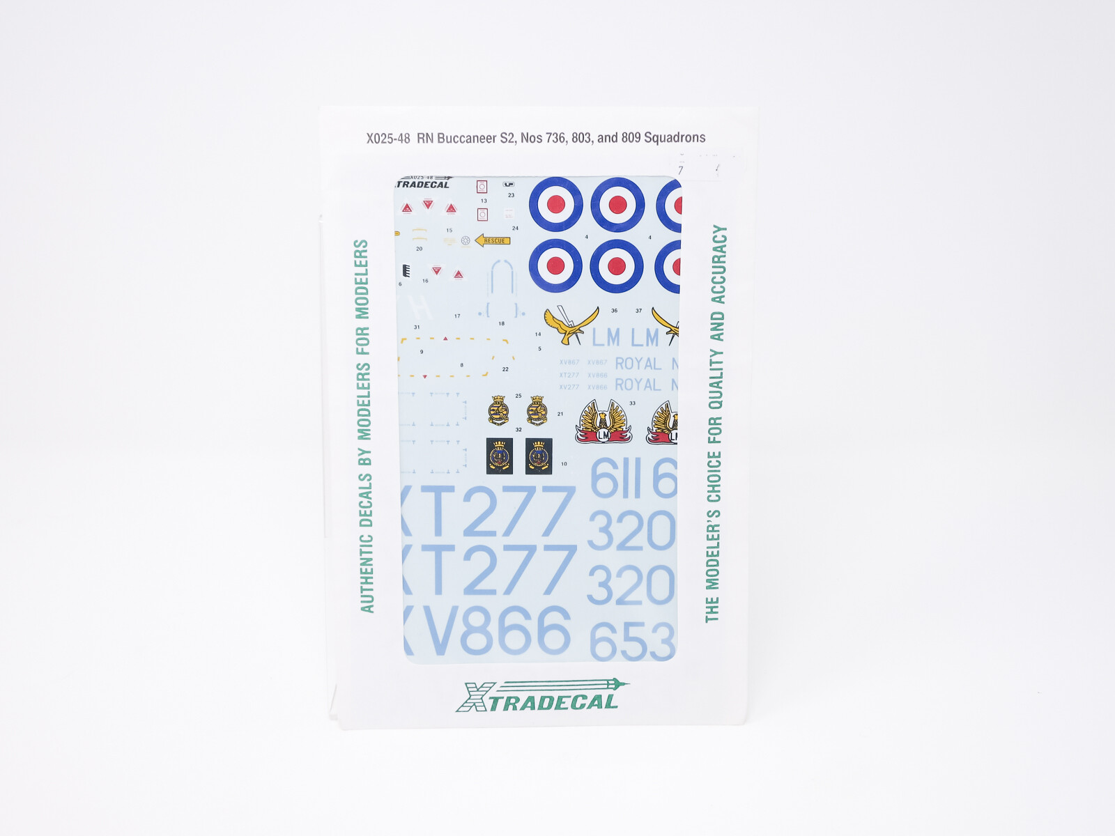 1/48 XtraDecal Decals Royal Navy Buccaneer S2 X025-48 Squadron 736/803 ...
