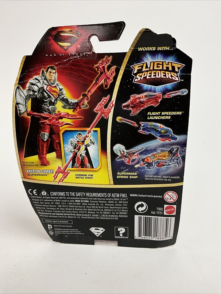 Mattel Superman Man Of Steel Krypton Combat Action Figure | eBay