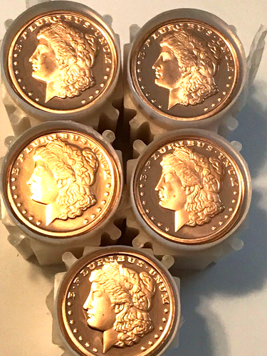 Morgan Dollars-120 Copper Coins -1 oz Ea. (7.50 pounds) by REEDERSONG ...