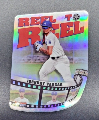 2023 Bowman's Best JOENDRY VARGAS Reel To Reel REFRACTOR Dodgers RR-30 ...