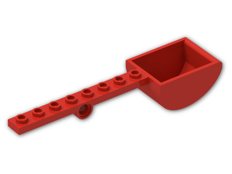 LEGO PLATE MODIFIED 1X8 W/ PIN HOLE AND BUCKET (1 PCS) CHOOSE YOUR ...