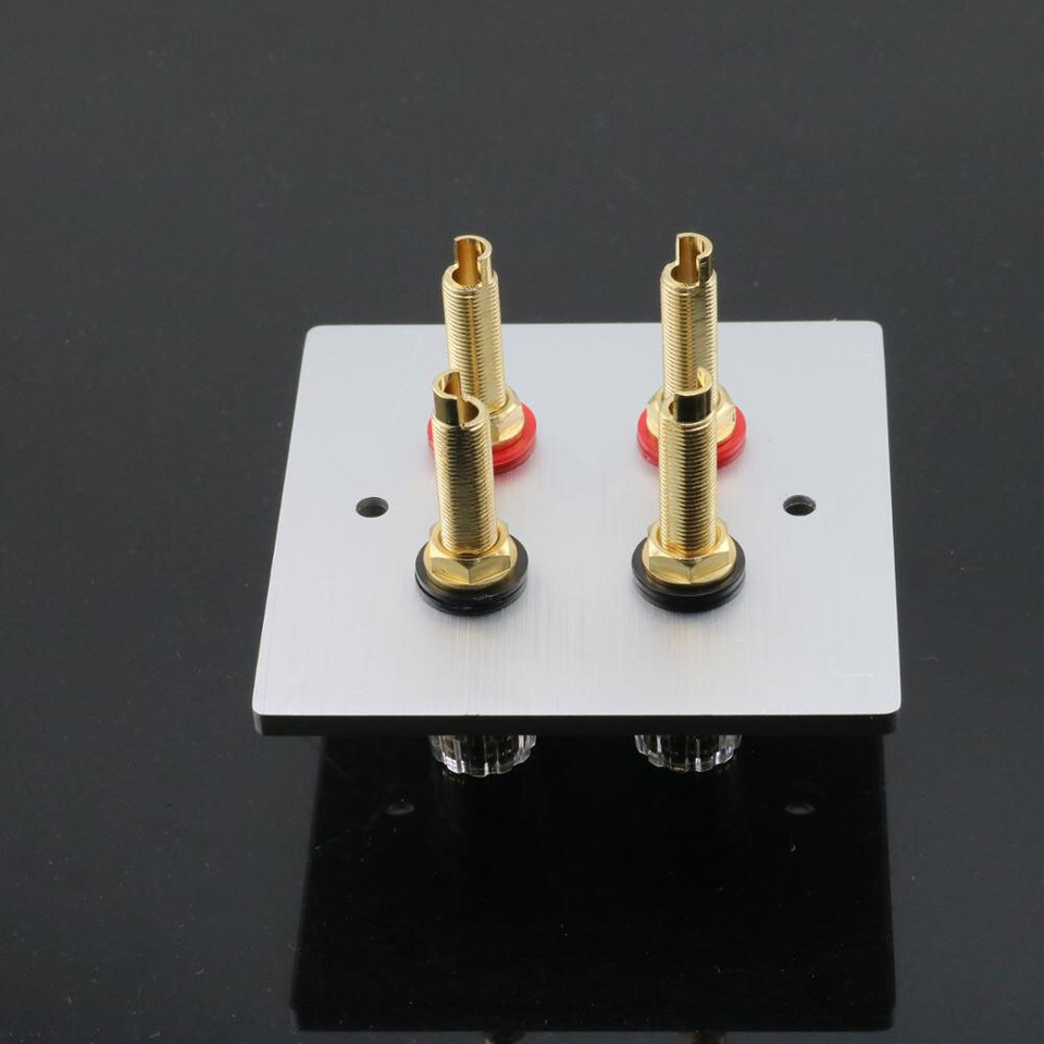 1Set Gold Plated Speaker Binding Post HIFI Terminal +Aluminum alloy ...