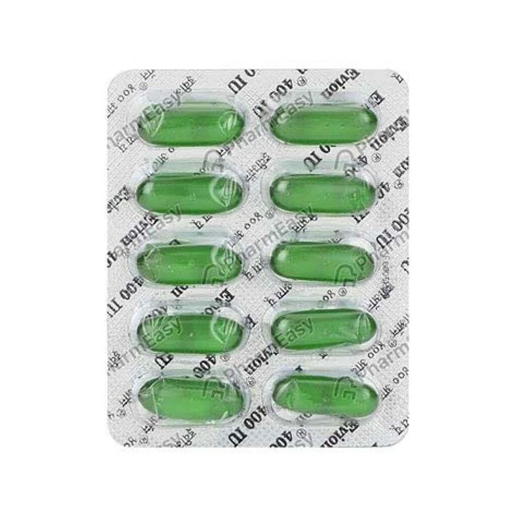 100 Evion Vitamin E Capsules For Face,Hair,Acne,Nails 400mg | eBay