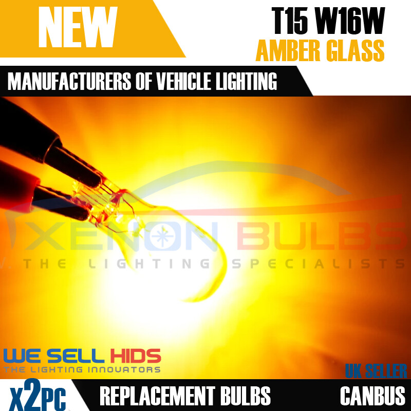 T15 W16W W15W 16w Indicator Bulb 12V Amber 1910470 Bulbs Natural Glass ...