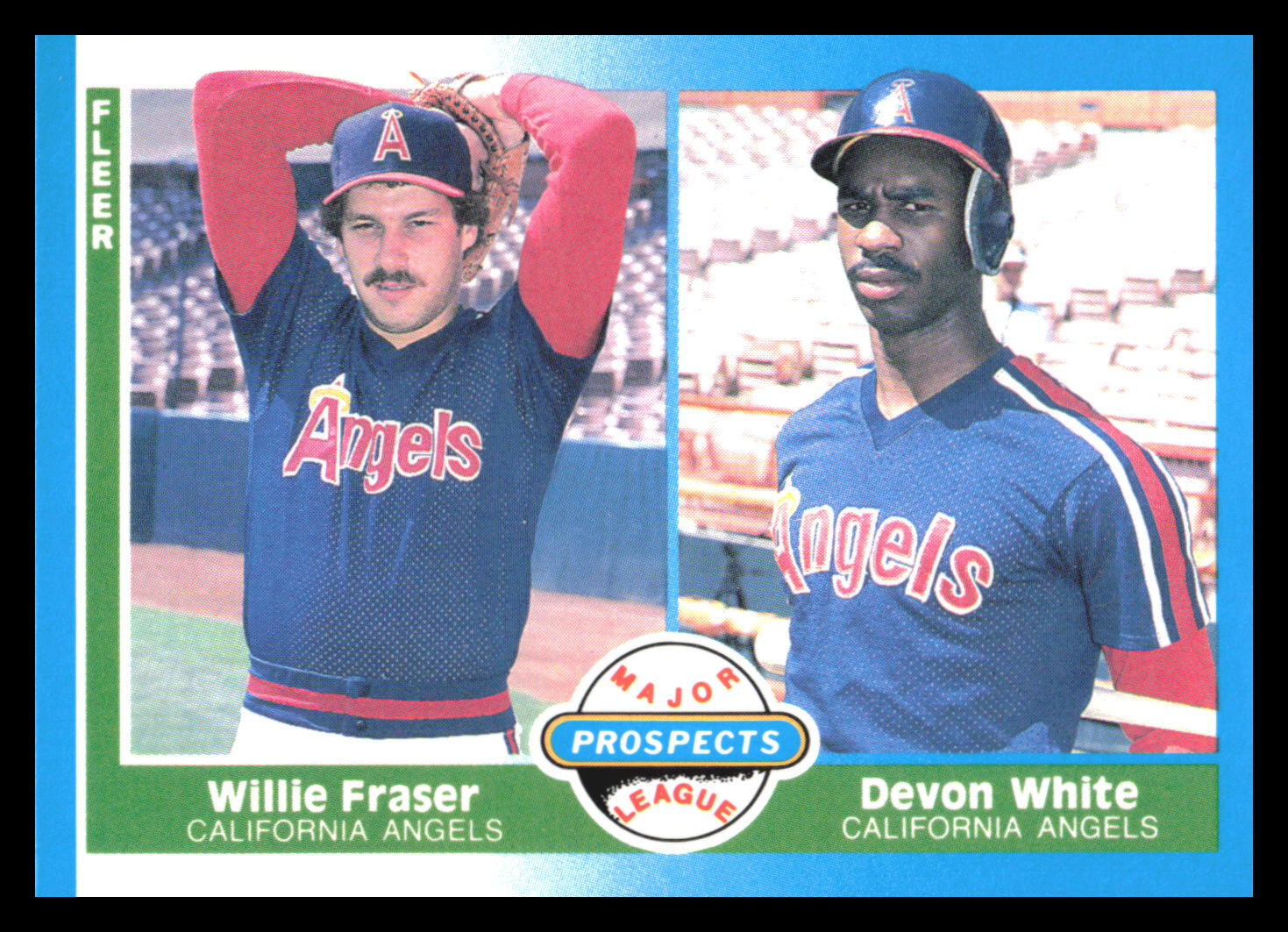 1987 Fleer Willie Fraser / Devon White #646 RC California Angels 5J | eBay