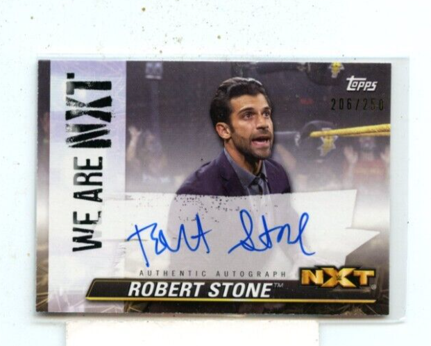 ROBERT STONE 2021 Topps NXT WWE We Are NXT Auto Autograph #D /250 | eBay