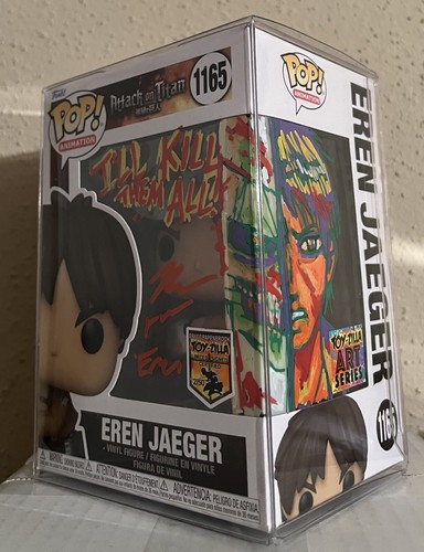 EREN JAEGER FUNKO POP AUTOGRAPHED BY BRYCE PAPENBROOK W/QUOTE/ART AND ...