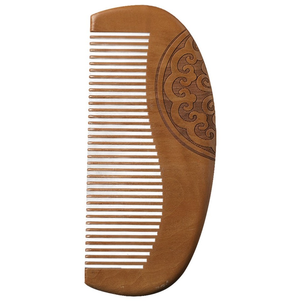 Chinese Style Wooden Comb Decorative Wood Comb Fine Tooth Comb for Hair ...