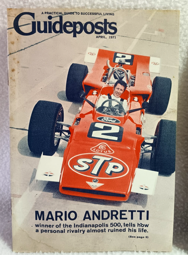 Guideposts April 1971 Race Car Driver Mario Andretti STP FORD (ruth5522 ...