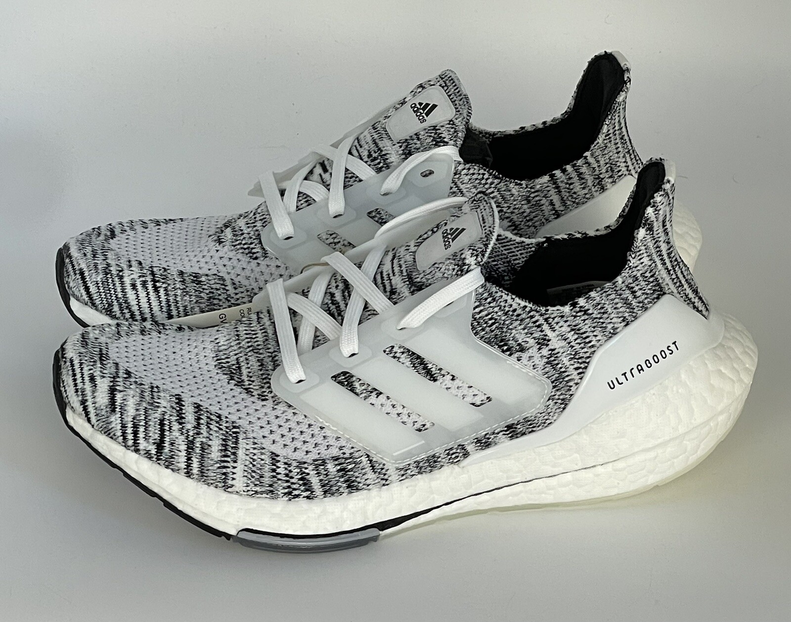 adidas UltraBoost 21 Oreo Running Shoes Womens SZ 10 Sneakers White ...