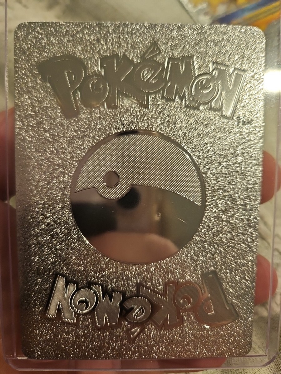 Pikachu Silver Fan Art Textured Collector Pokemon Card Pikachu Silver Fan Art Textured Collector Pokemon Card