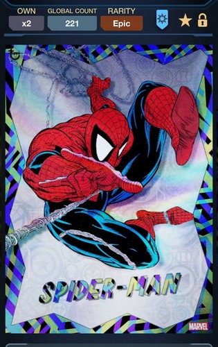 Topps Marvel Collect Digital 2021 '90s Collection SPIDER-MAN #6 Blue ...