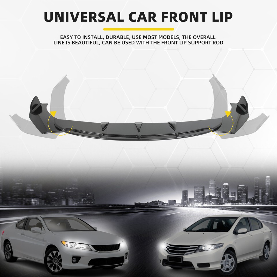 3pcs Front Bumper Lip Spoiler Splitter Body Kit For Chrysler Crossfire ...