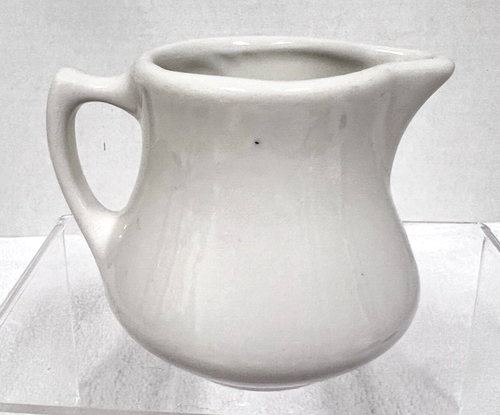 Vintage Hall White Pottery Small Creamer Milk Jug 2 3/4 inch | eBay
