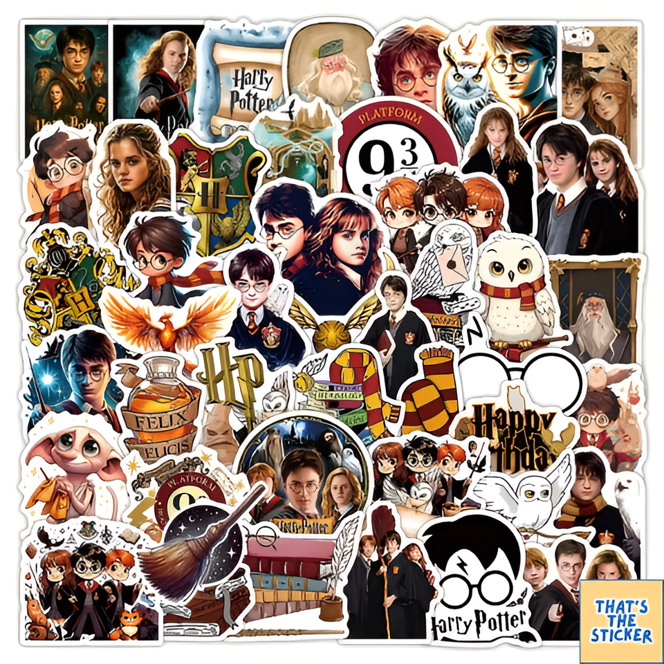 Harry Potter Self Adhesive Stickers 10 Mystery Pack - Wizard School ...