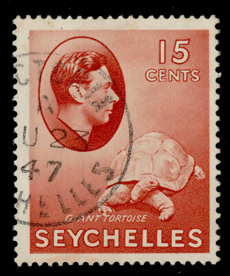 SEYCHELLES GVI SG139A, 15C Marron-Carmin, TRÈS BON ÉTAT D'OCCASION. | eBay