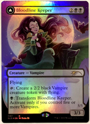 MTG Bloodline Keeper Lord of Lineage *FOIL* Secret Lair Cute to Brute ...