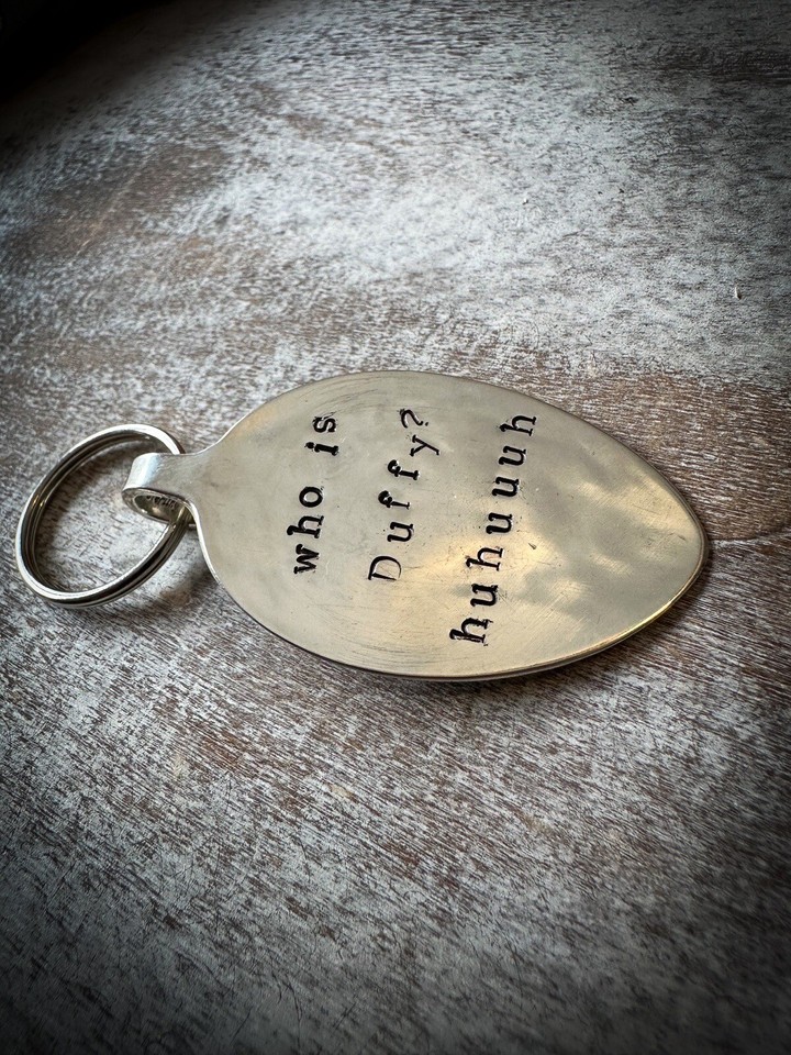 Handmade Sterling Silver Antique Spoon Grimes Who Is Duffy Keychain 6 ...