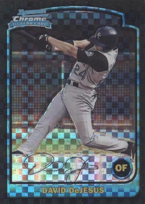 2003 Bowman Chrome - David DeJesus #205 X-Fractor (RC) for sale online ...