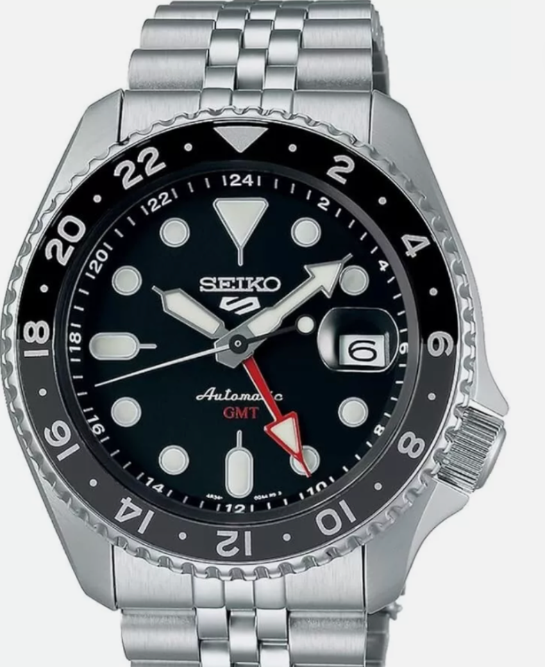 Seiko 5 Five Sports SSK001 SKX GMT Automatic Watch 100m Black Dial ...