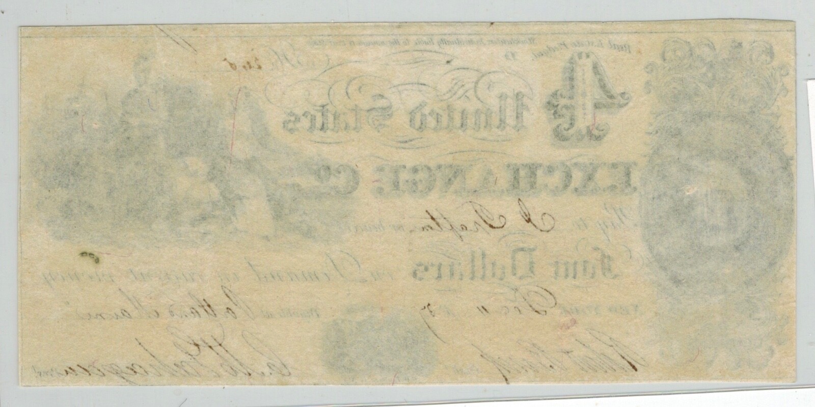 1837 Portland Maine UNITED STATES EXCHANGE CO $4 Obsolete Currency | eBay