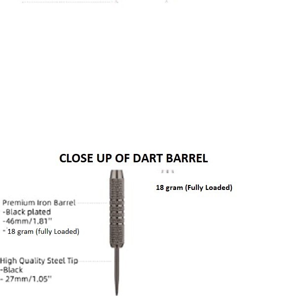 Darts Centaur 18 gram Steel Tip Dart Set with 2D-3D Skull with Red Eyes ...