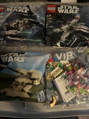Lego Star Wars + VIP Lego Unopened Poly Bags | eBay