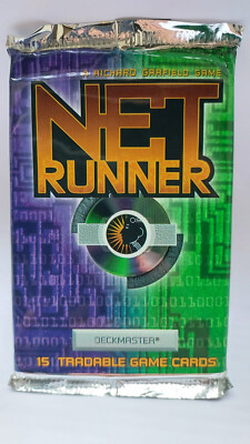 Netrunner CCG Deckmaster booster pack v1.0 Sealed NEW VERY RARE (Cat's ...