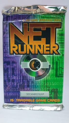 Netrunner CCG Deckmaster booster pack v1.0 Sealed NEW VERY RARE (Cat's ...