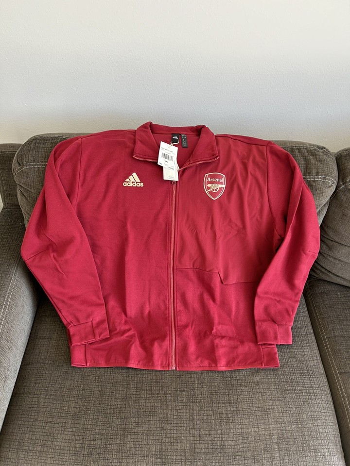 Adidas Authentic Arsenal FC 2023 / 2024 Anthem Jacket HZ2080 Men’s Sz ...