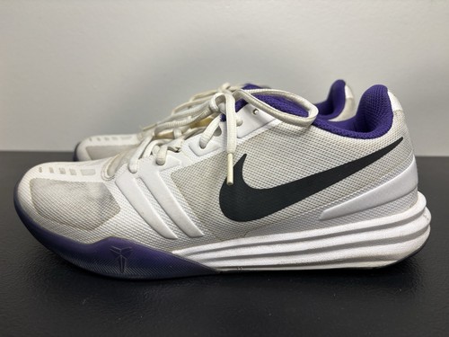 Size 9 - Nike KB Mentality White Court Purple for sale online | eBay